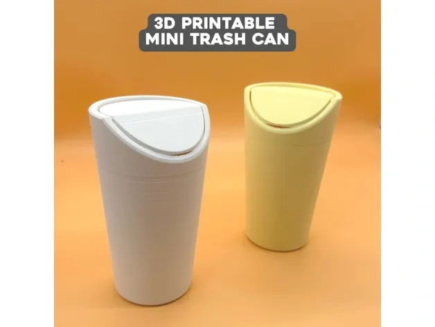 3D Printable Mini Trash Can for Car and Office Use 来自 MakeIt3D - MakerWorld