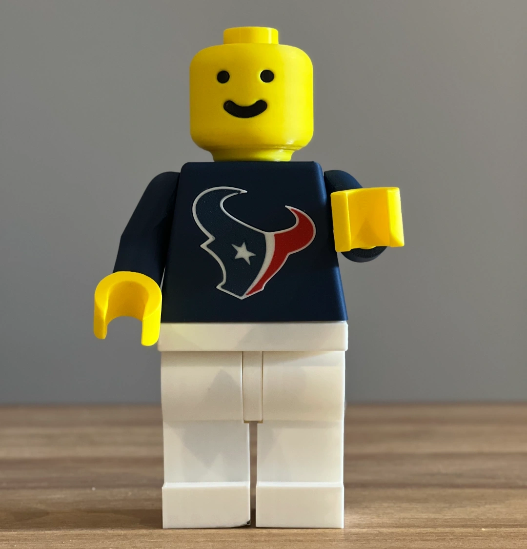 NFL Brick Man - Houston Texans (500%) 来自 Jandaa - MakerWorld