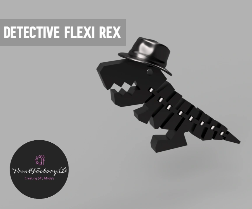 detective flexi rex 来自 PrintFactory3D - MakerWorld