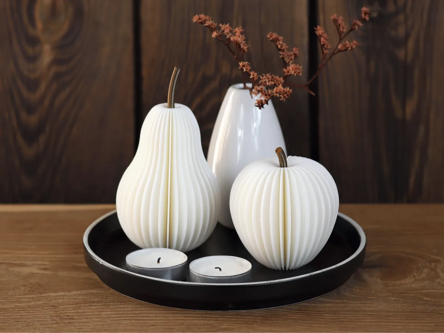 纸质苹果和梨：极简优雅的秋季装饰 来自 Johnny_Bit - MakerWorld