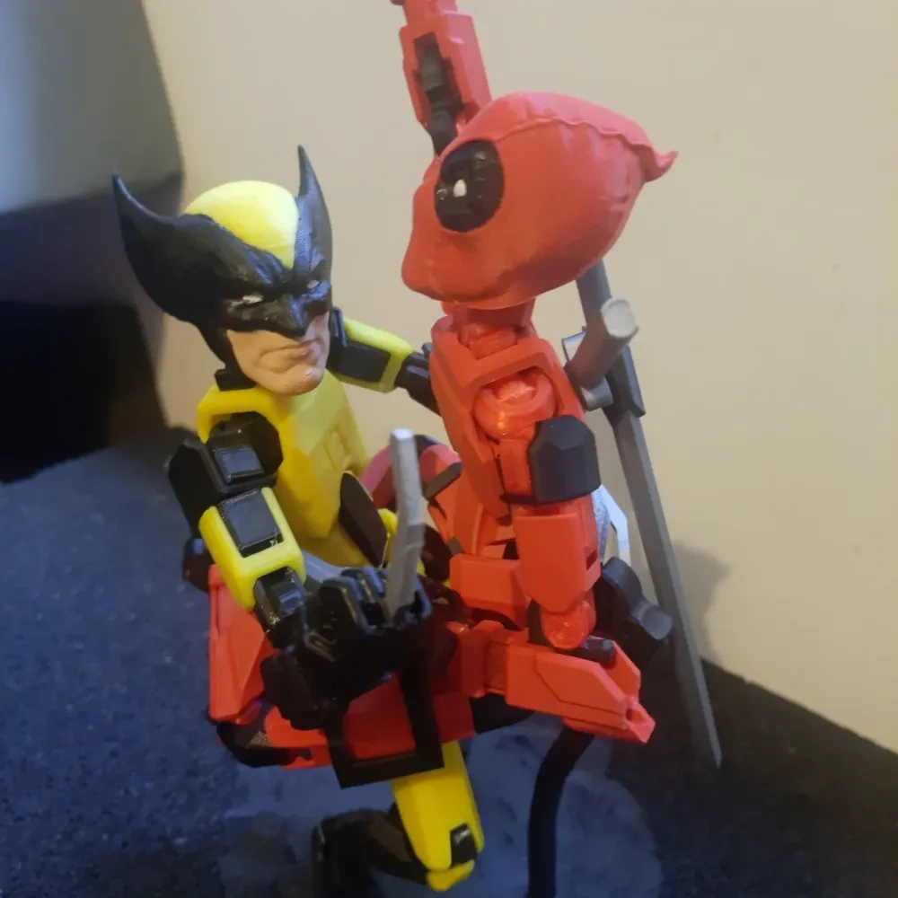 逼真的狼人头像，适用于Dummy 13 200% 二次创作 - 来自 Geek Inside MakerWorld：免费下载 3D 模型