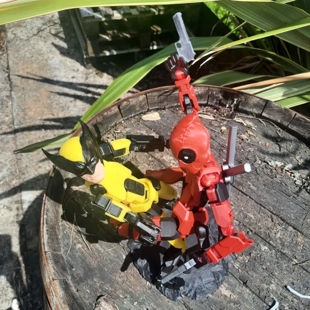 逼真的狼人头像，适用于Dummy 13 200% 二次创作 - 来自 Geek Inside MakerWorld：免费下载 3D 模型