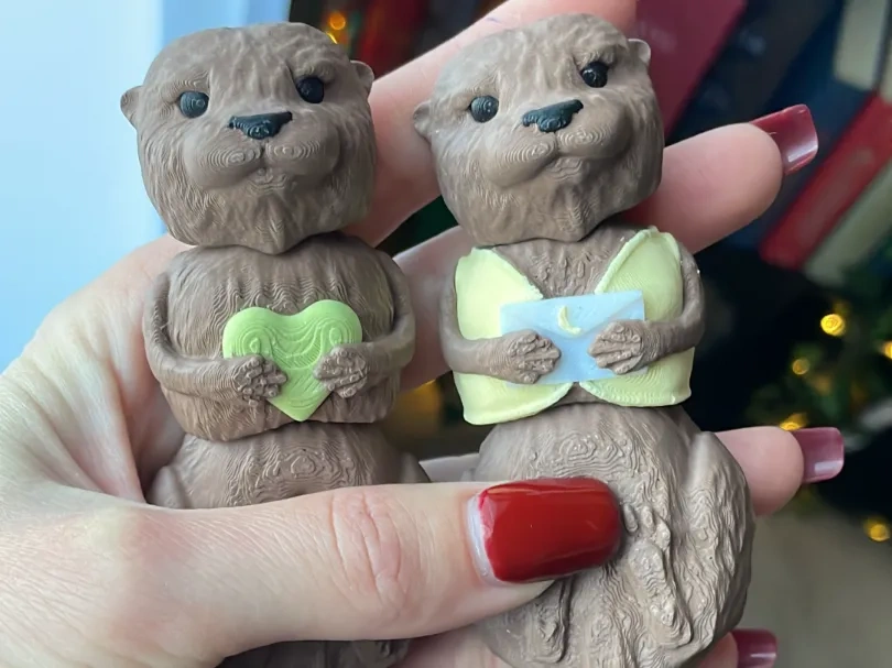 Articulated Otter V2 with Heart | Fidget 来自 Kari - MakerWorld