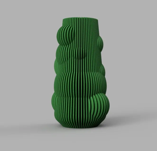 Bubble Fin Vase 来自 Tisamon - MakerWorld