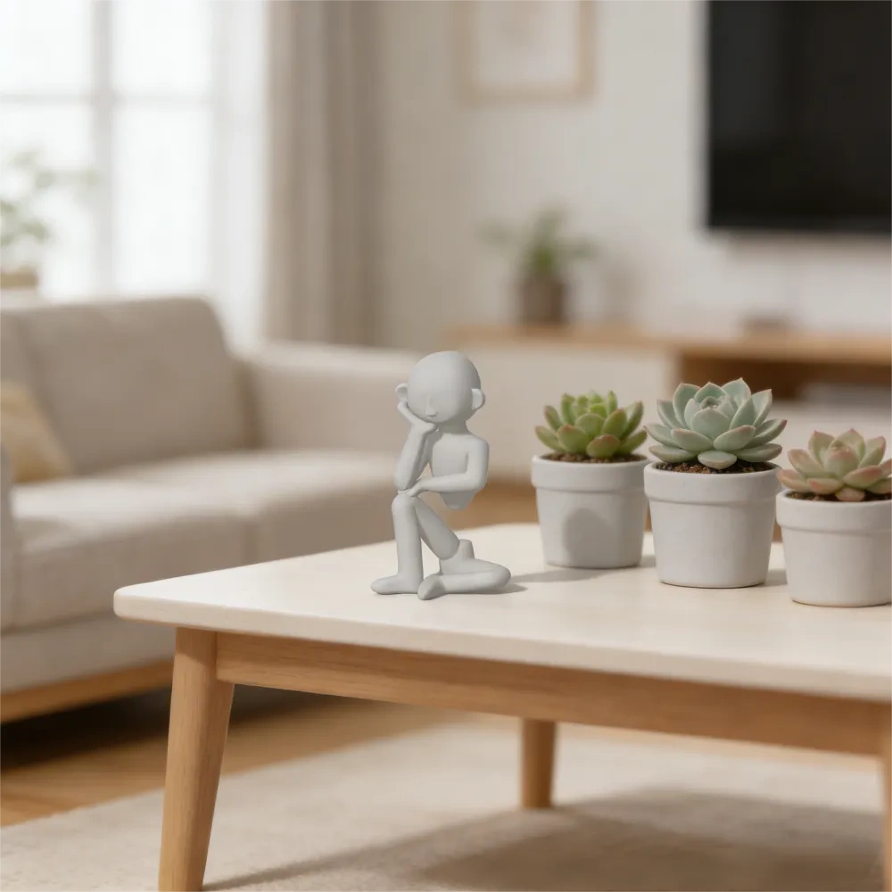 创意沉思者高颜值简约桌面雕塑模型摆件 - 免费 3D 打印模型 - MakerWorld