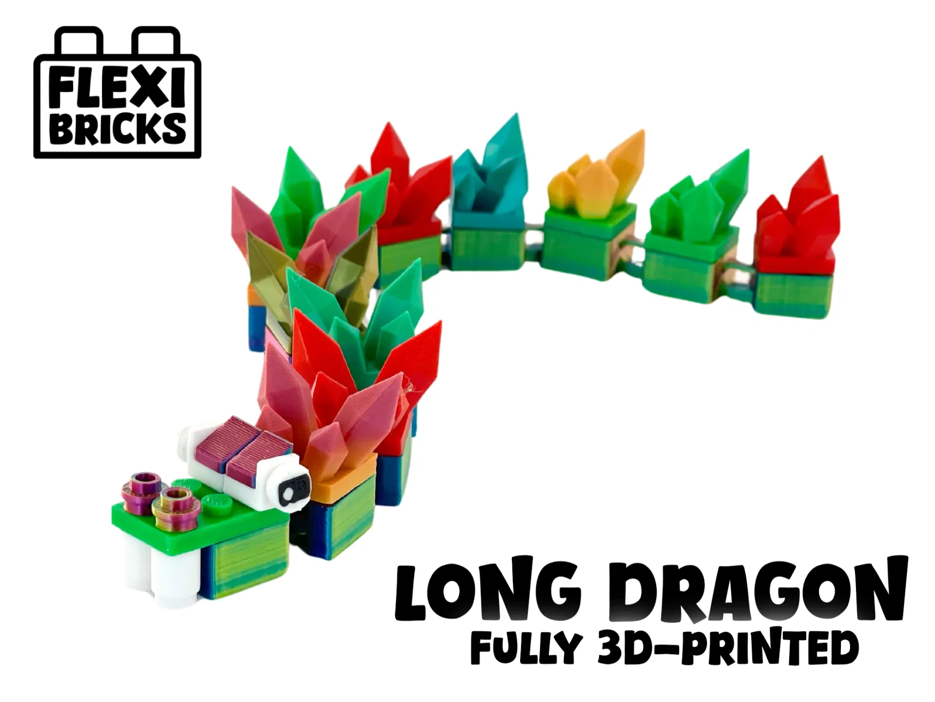 Flexi-Bricks: 长龙套装 来自 hollowmaker - MakerWorld