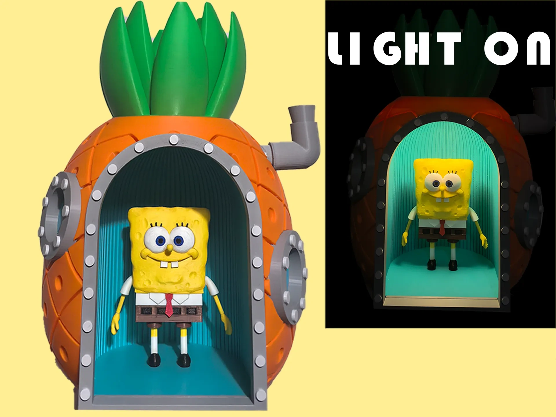 菠萝屋小夜灯展示盒v2 来自 HIMMA - MakerWorld