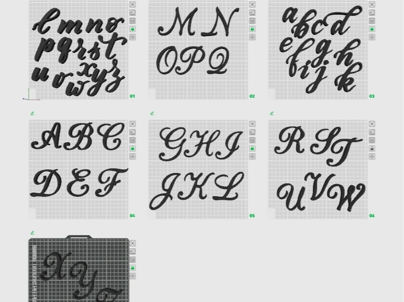 Caligraphy Letters 来自 3Dsmart - MakerWorld