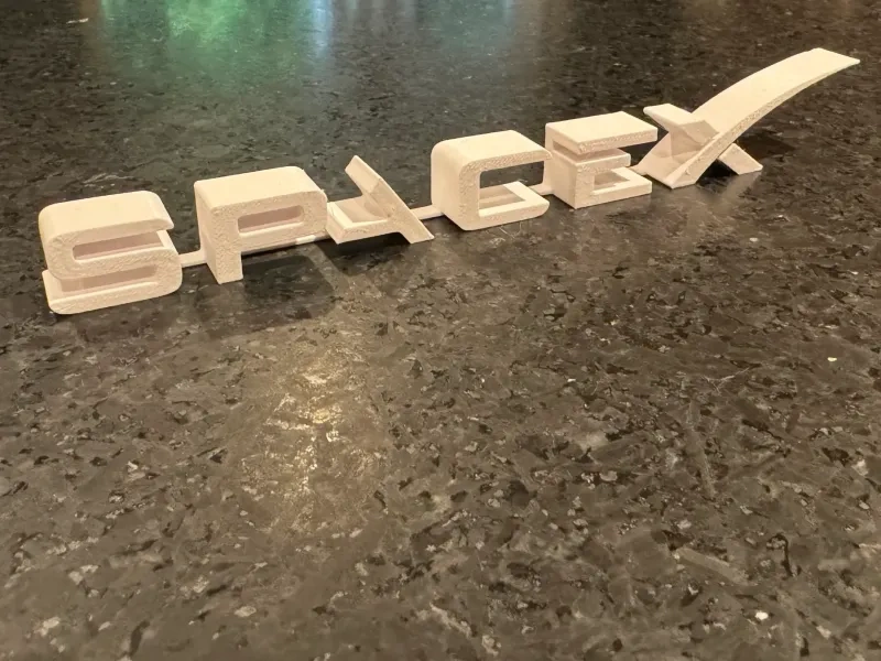 SpaceX Freestanding Logo 来自 Schnitzl - MakerWorld