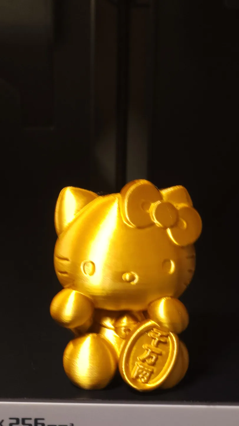 Hello kitty招财猫 来自 felicity MakerWorld：免费下载 3D 模型