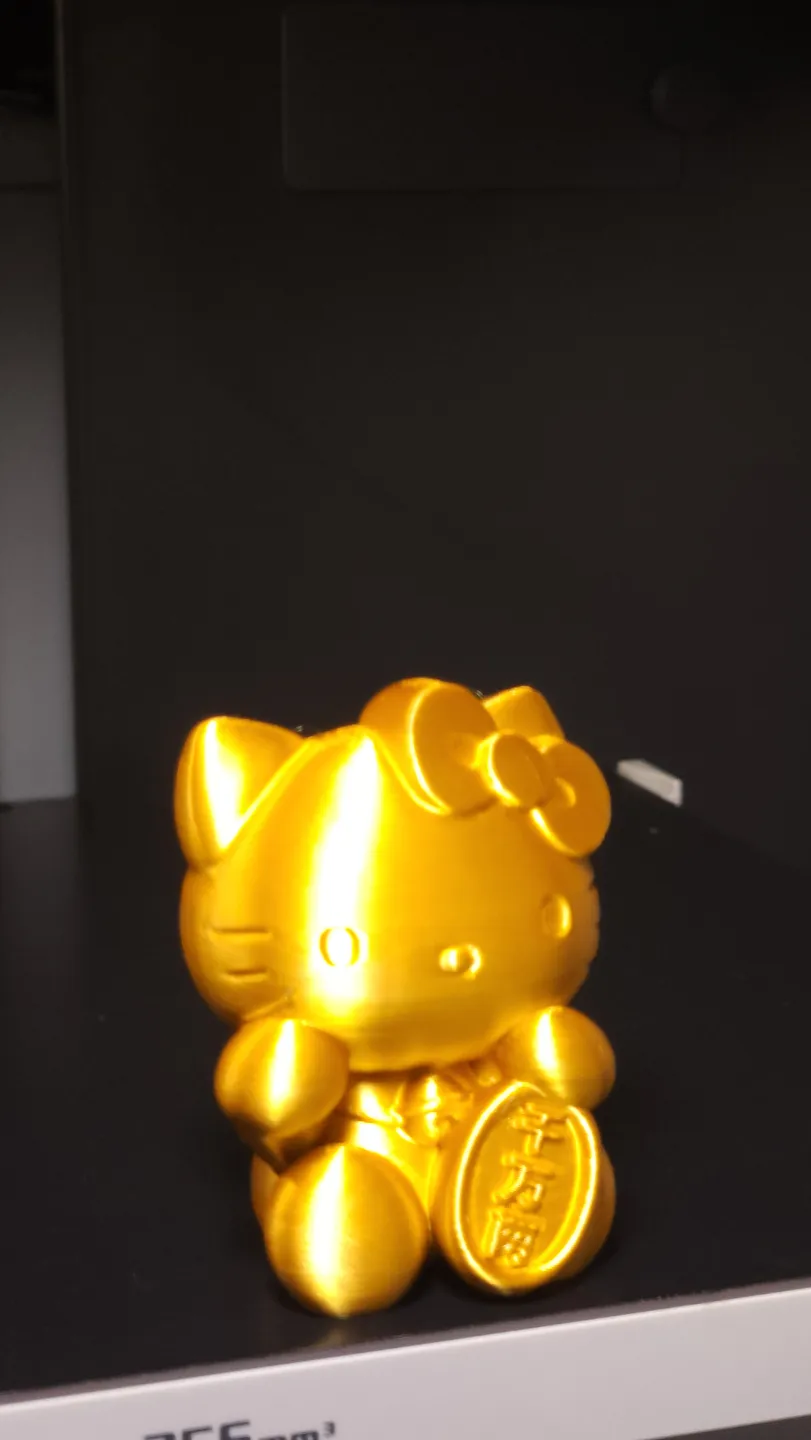 Hello kitty招财猫 来自 felicity MakerWorld：免费下载 3D 模型