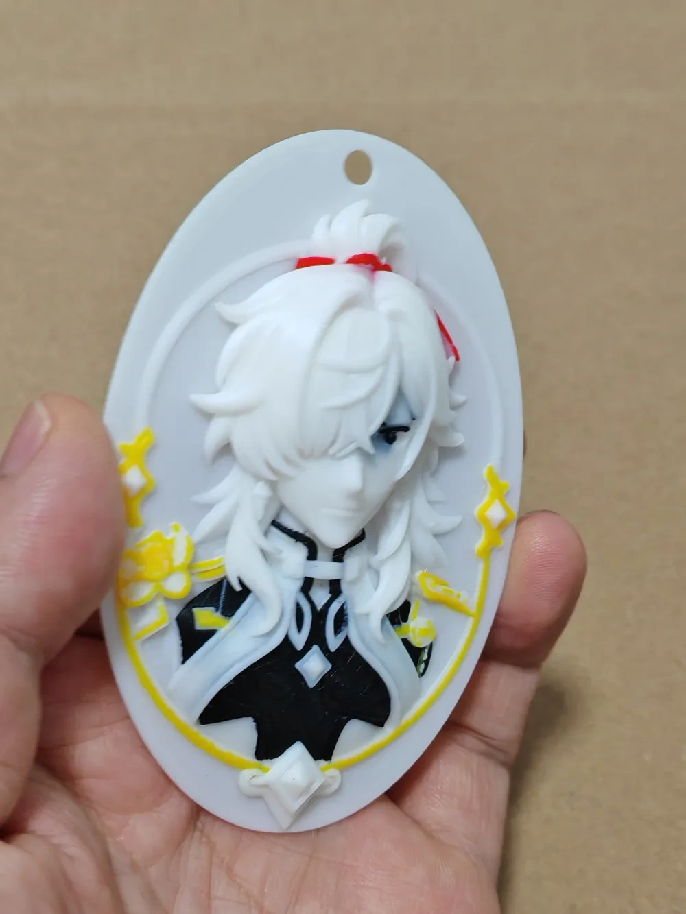 崩铁景元将军，3D浮雕徽章摆件，游戏角色 - 免费 3D 打印模型 - MakerWorld