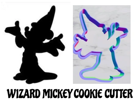 Wizard Mickey Cookie Cutter 来自 goldiesvinyl - MakerWorld