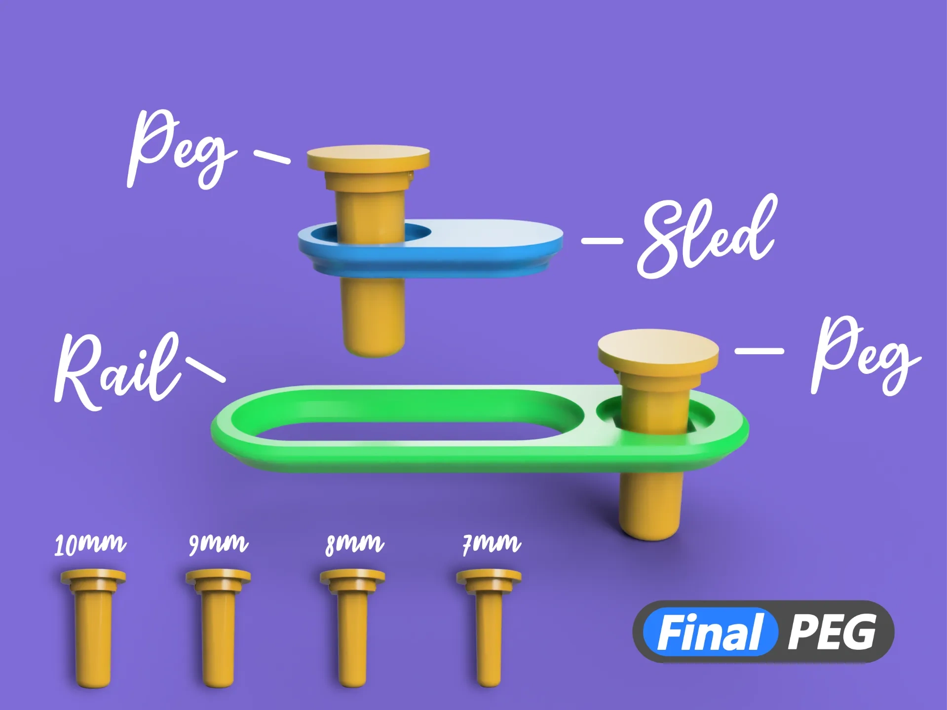 最终PEG - 激光蜂窝配件 来自 ExtremeElementz - MakerWorld