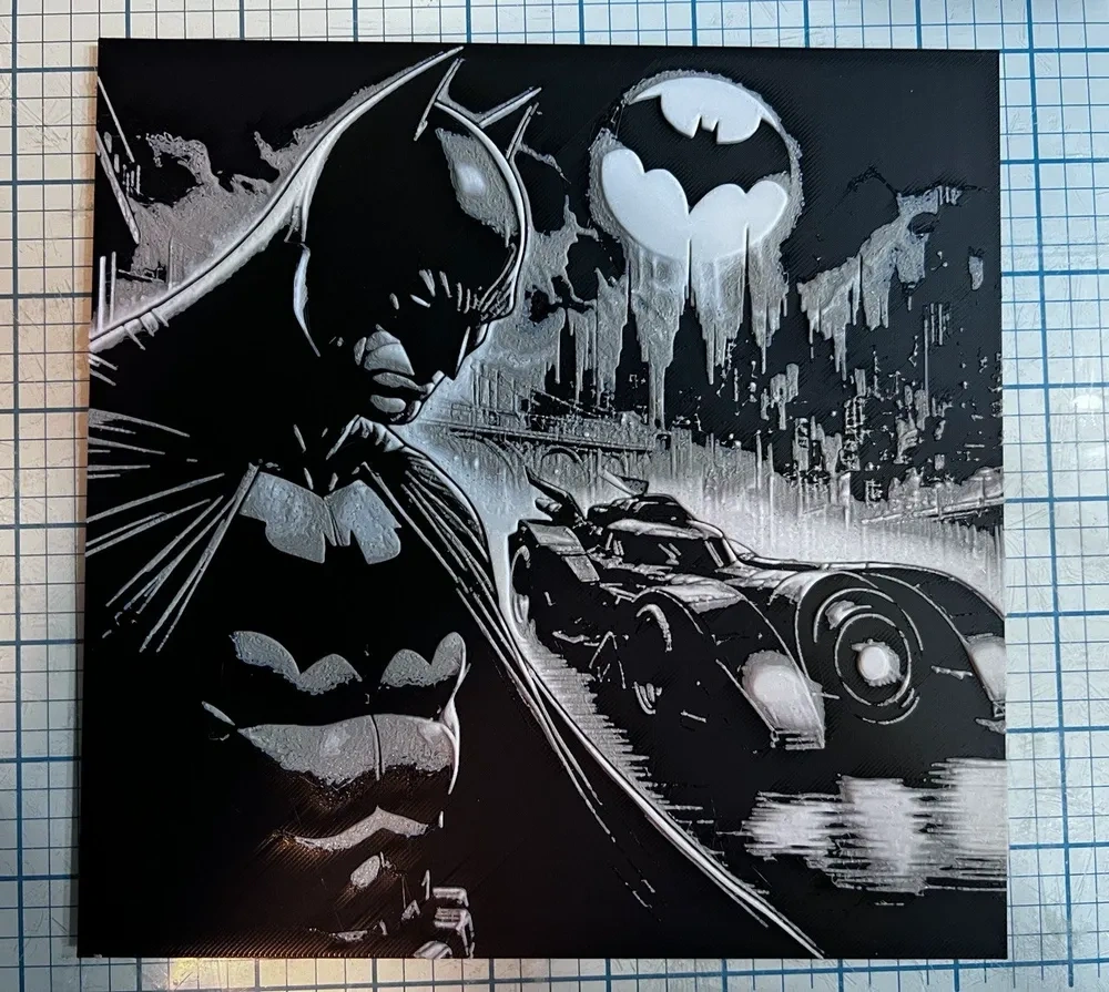 Batman comic Hueforge 来自 Mysstra hueforge 3Dart - MakerWorld