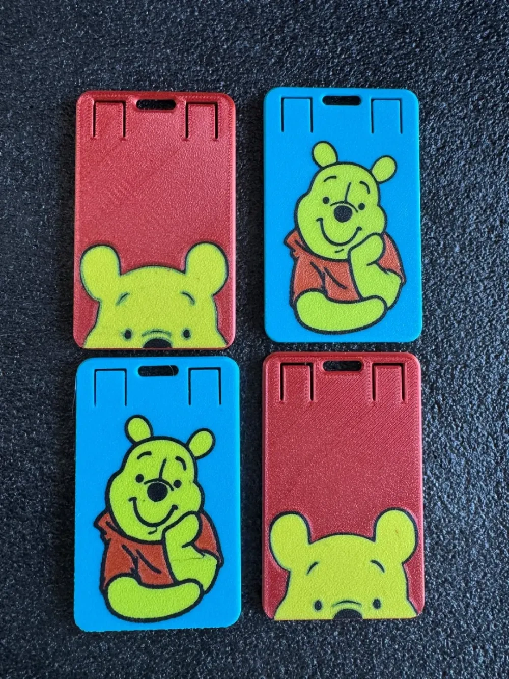 Winnie the Pooh Badge ID Holder 二次创作 - 来自 3DPrintsMom - MakerWorld