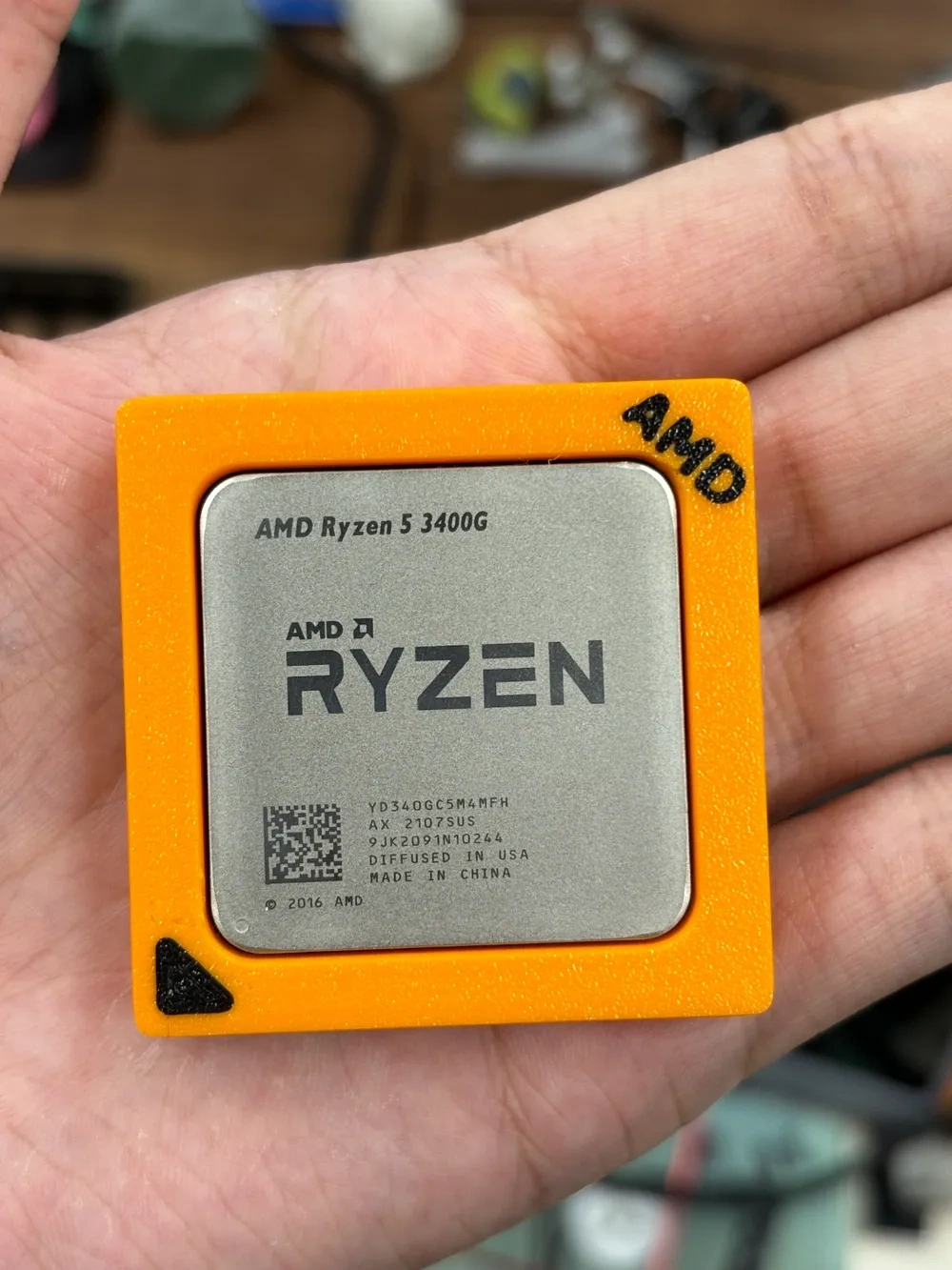 AMD AM4 CPU 保护外壳 来自 梦寐C86MakerWorld：免费下载 3D 模型