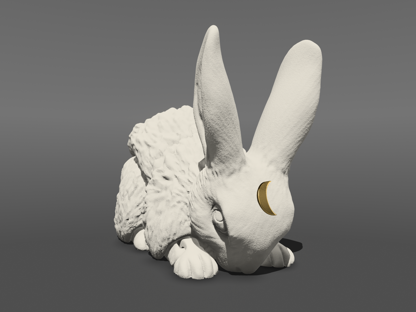 中秋可动玉兔（一体打印 无支撑） 来自 stoutly - MakerWorld