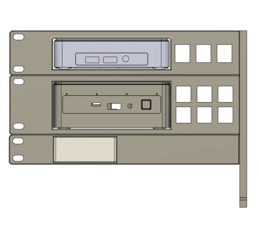 Intel nuc5 Support Rack Mount - Modular 来自 cIPA28 - MakerWorld