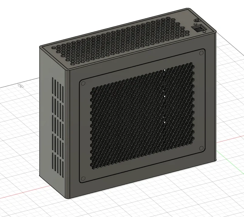 thin itx 工控板双盘位dc电源内置nas机箱 - 免费 3D 打印模型 - MakerWorld