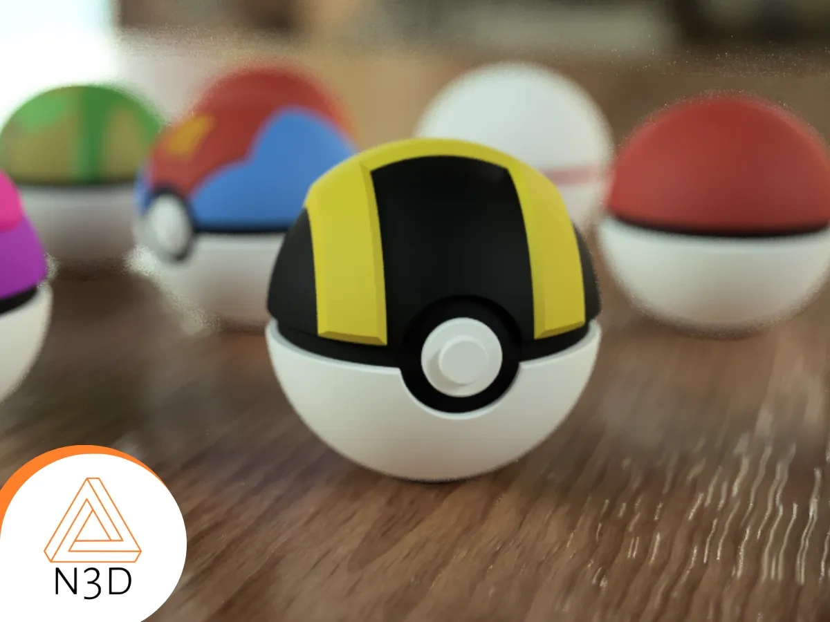 Ultra Ball - - Pokemon Pokeball Colection 来自 N3D - MakerWorld
