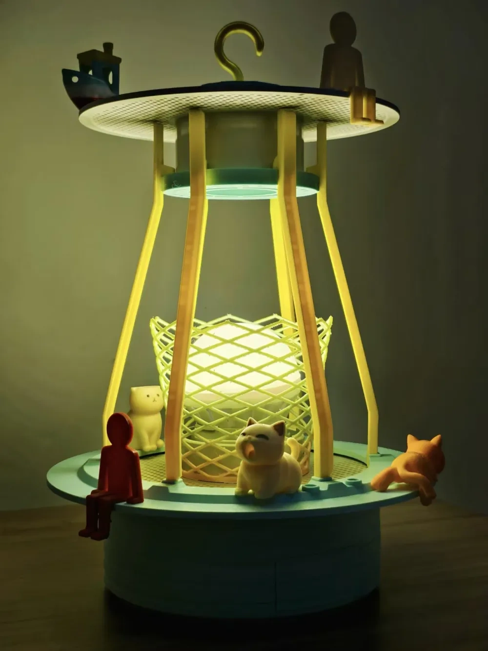 小朋友也喜欢的氛围感露营灯（闲置料盘+闲置充电宝的重生！） - 免费 3D 打印模型 - MakerWorld