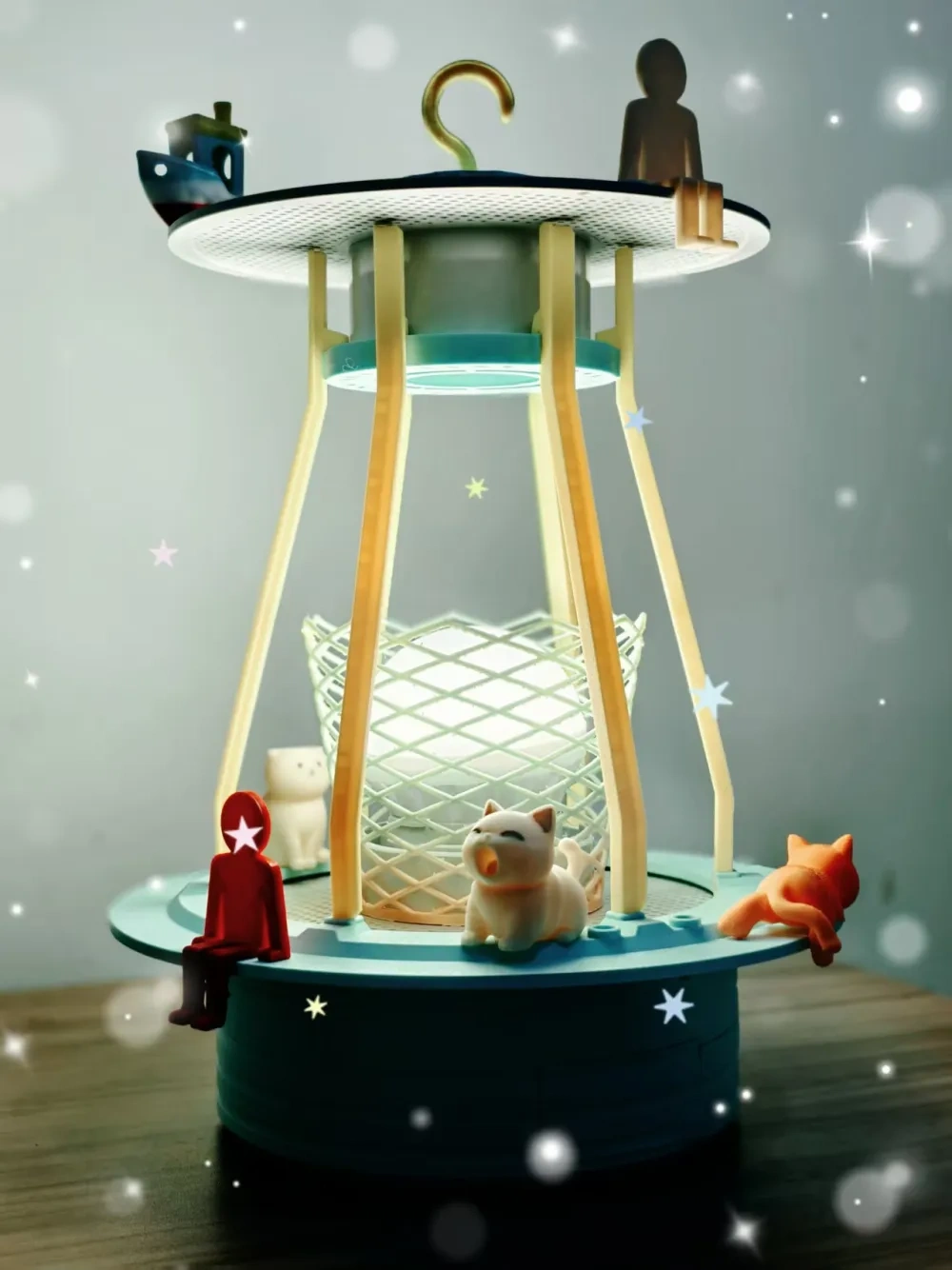 小朋友也喜欢的氛围感露营灯（闲置料盘+闲置充电宝的重生！） - 免费 3D 打印模型 - MakerWorld