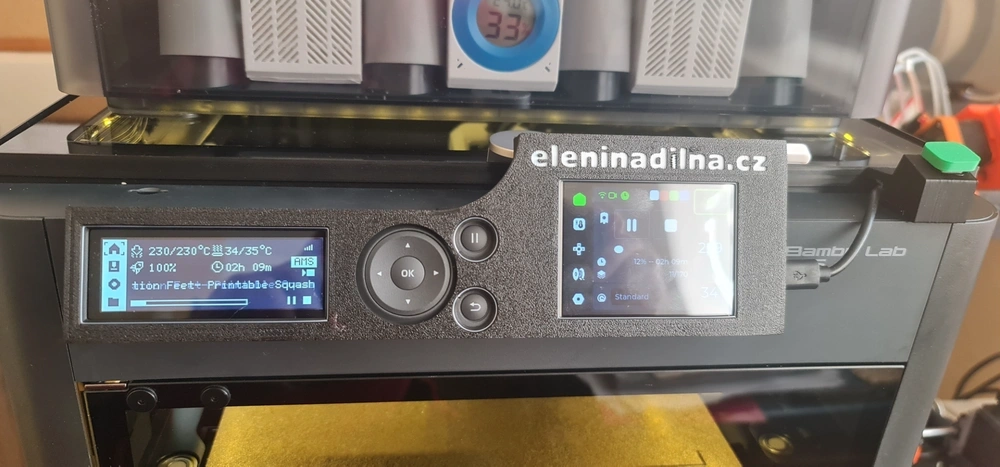 XTouch 显示屏 Bambu Lab P1S 来自 Rene Czerner MakerWorld：免费下载 3D 模型