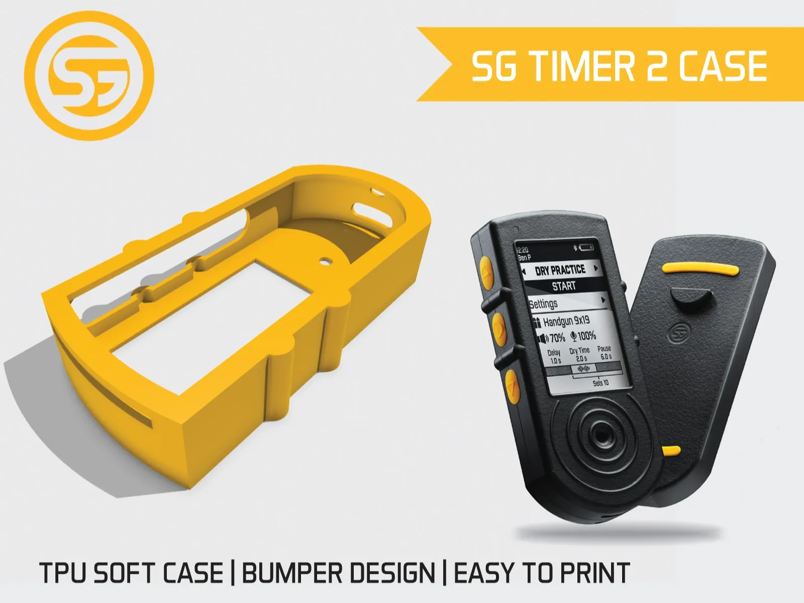 SG Timer 2 Case TPU (Shooters Global Timer Case) 来自 Marc R - MakerWorld