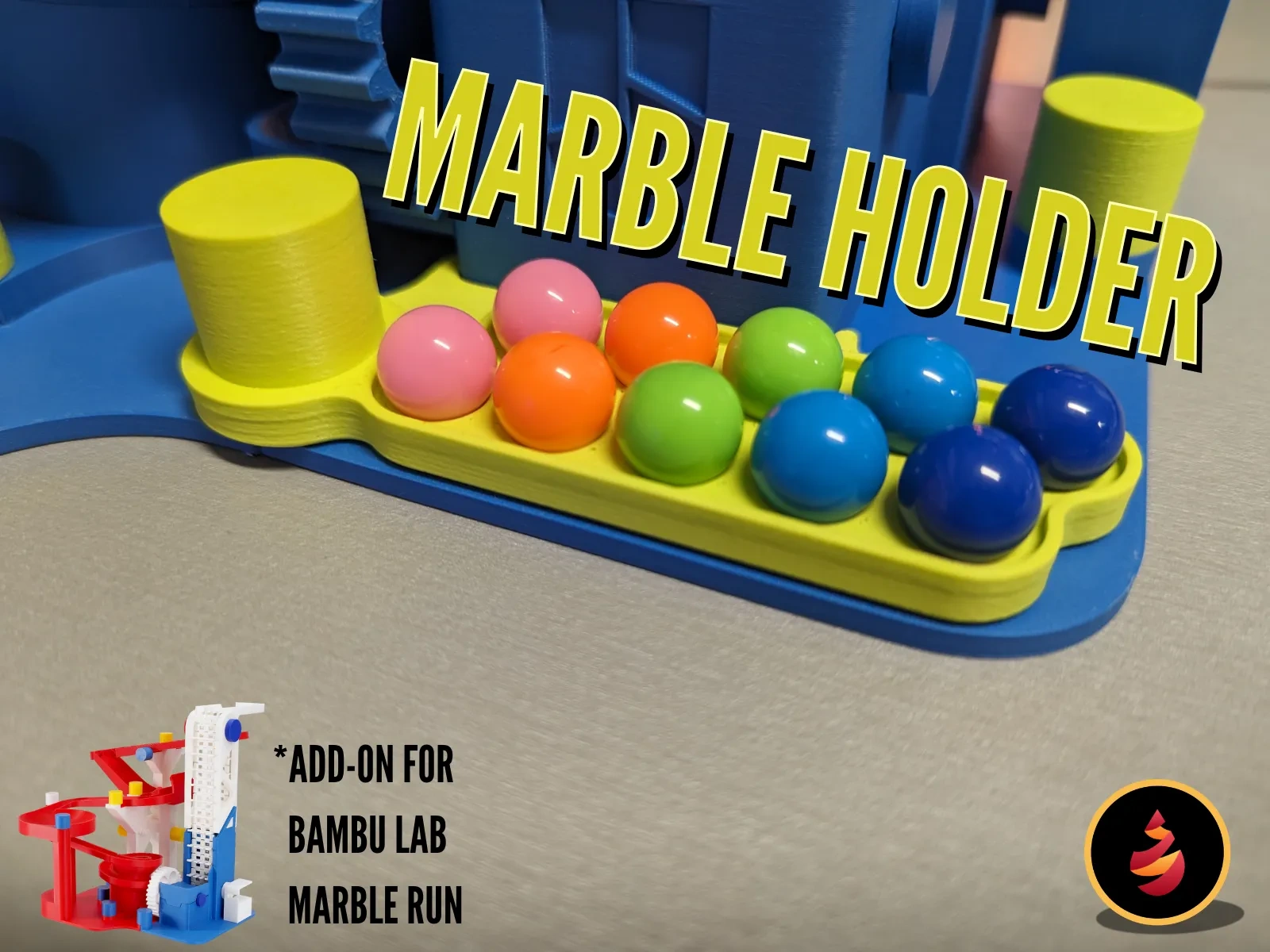 Marble Holder - Bambu Lab Marble Run 来自 JamesThePrinter - MakerWorld