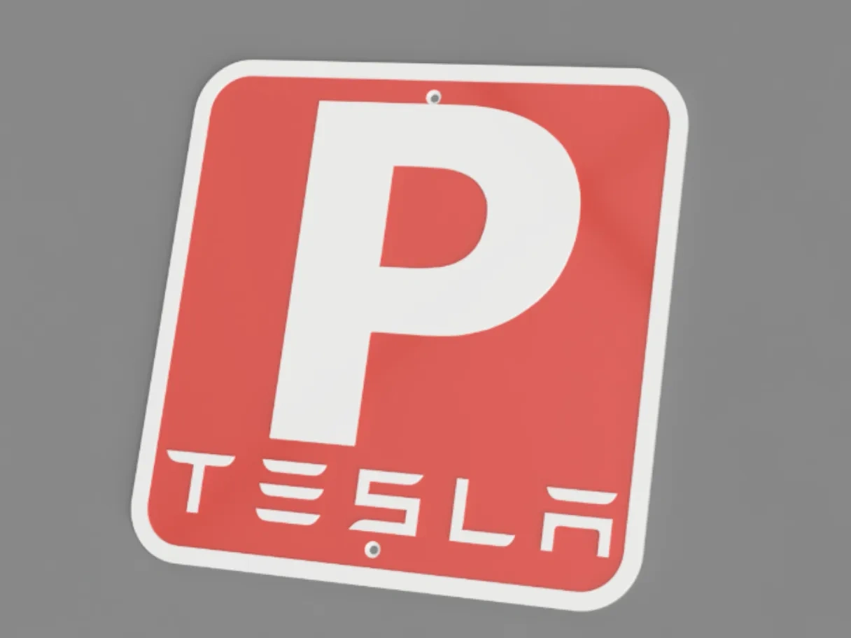 Tesla parking sign 来自 walleriusDesign - MakerWorld