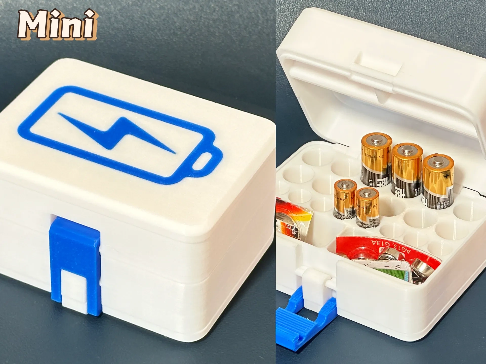 Battery Storage Box_mini/迷你电池收纳盒 来自 明广义 - MakerWorld