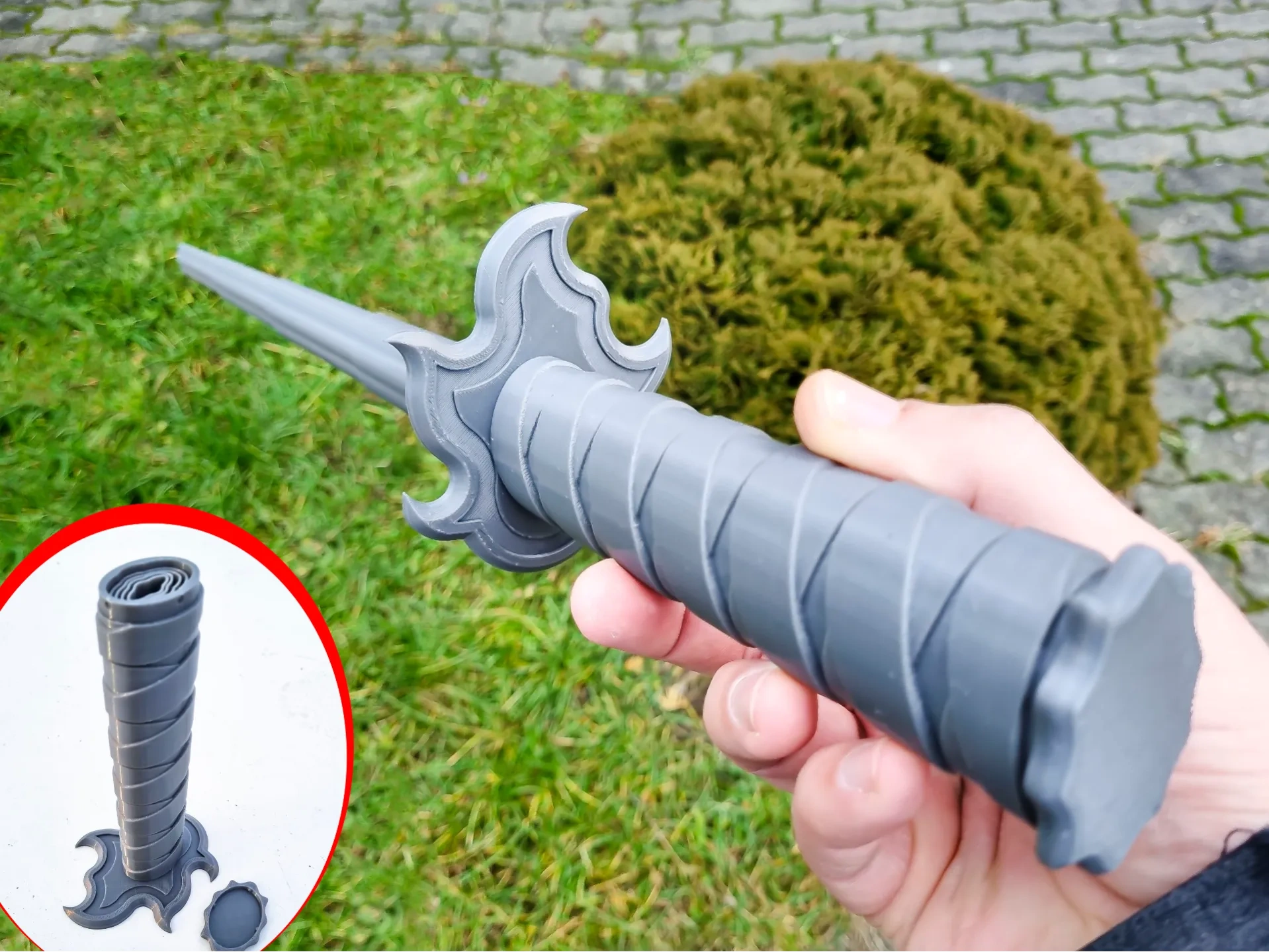 可折叠炼狱刀（一体打印） 来自 Mr_Andre - MakerWorld