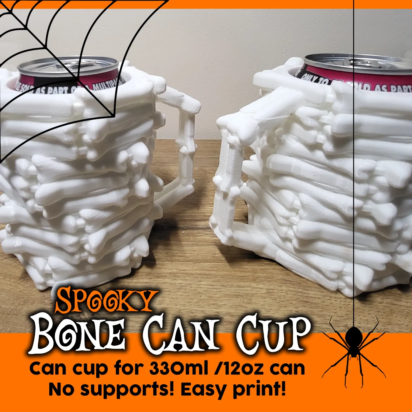 Spooky 330ml Bone Mug - easy print, pre supported 来自 Oddity3D - MakerWorld