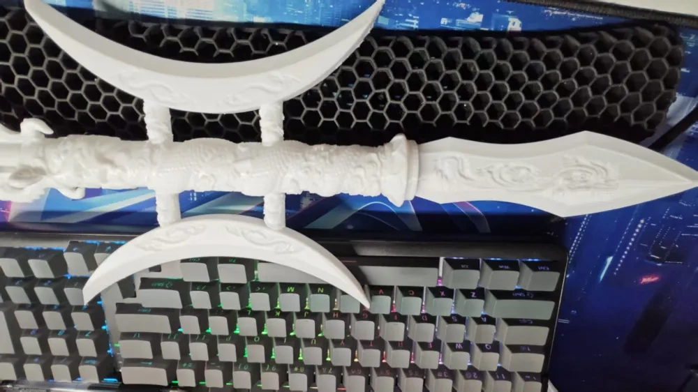 方天画戟《三国演义》吕布 来自 CoCo MakerWorld：免费下载 3D 模型