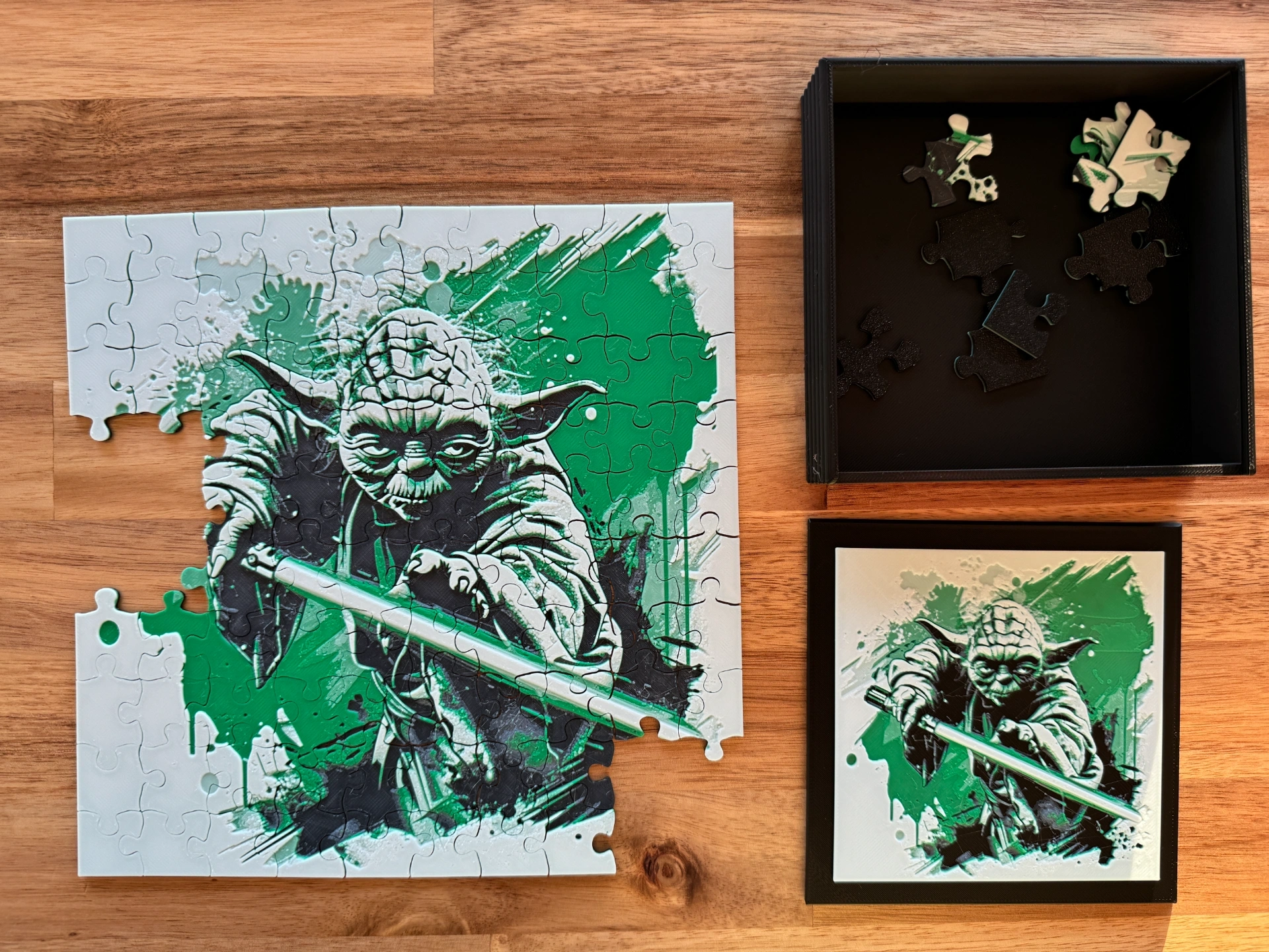 PUZZLE - Yoda - Lightsaber 来自 Canadian GamerMakerWorld：免费下载 3D 模型