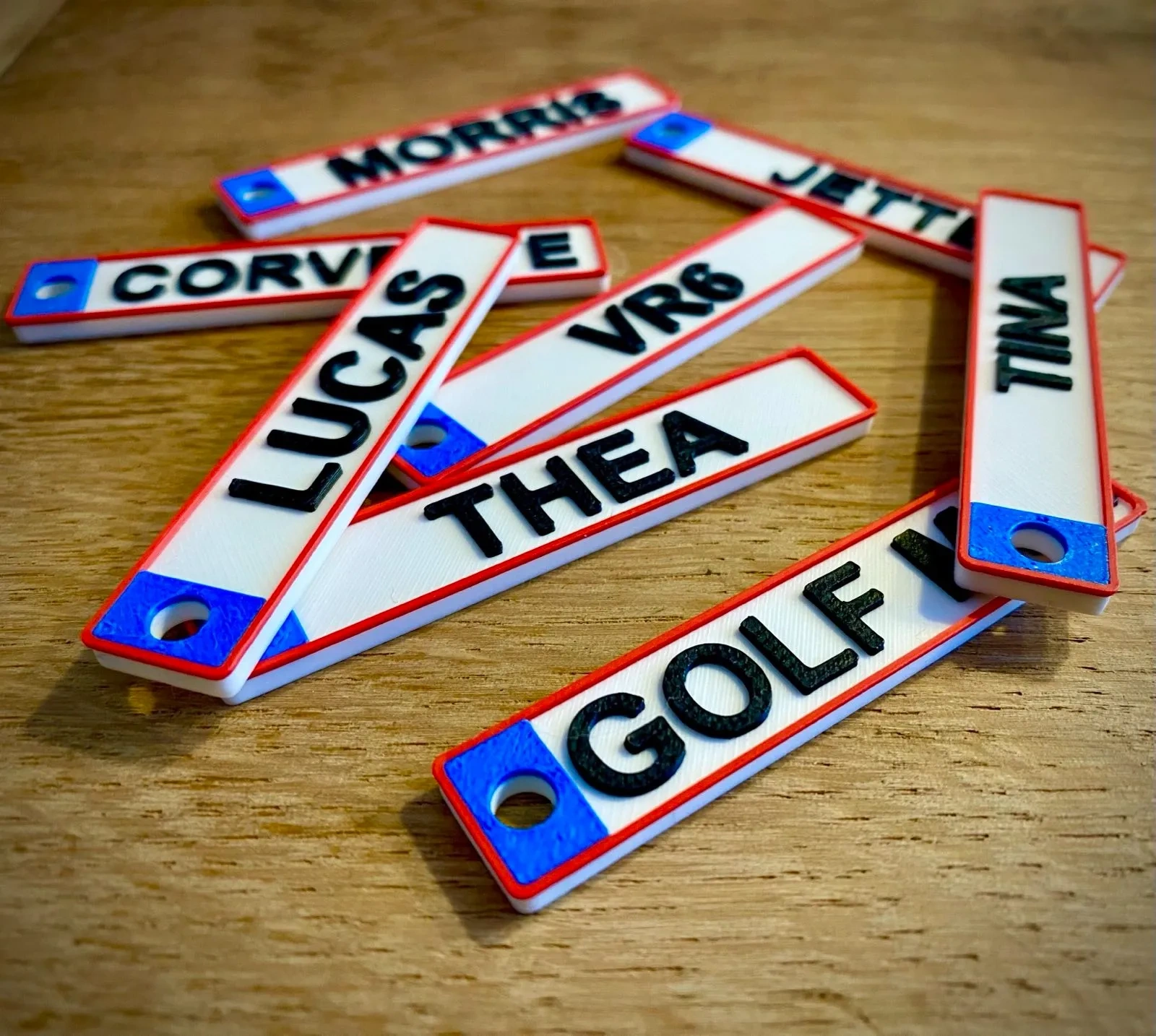 欧盟风格的车牌钥匙链（可定制） 来自 lukas.duus - MakerWorld