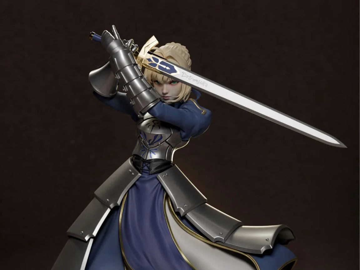 Fate - 阿尔托莉雅 - 分件不分色 来自 Eric_Y MakerWorld：免费下载 3D 模型