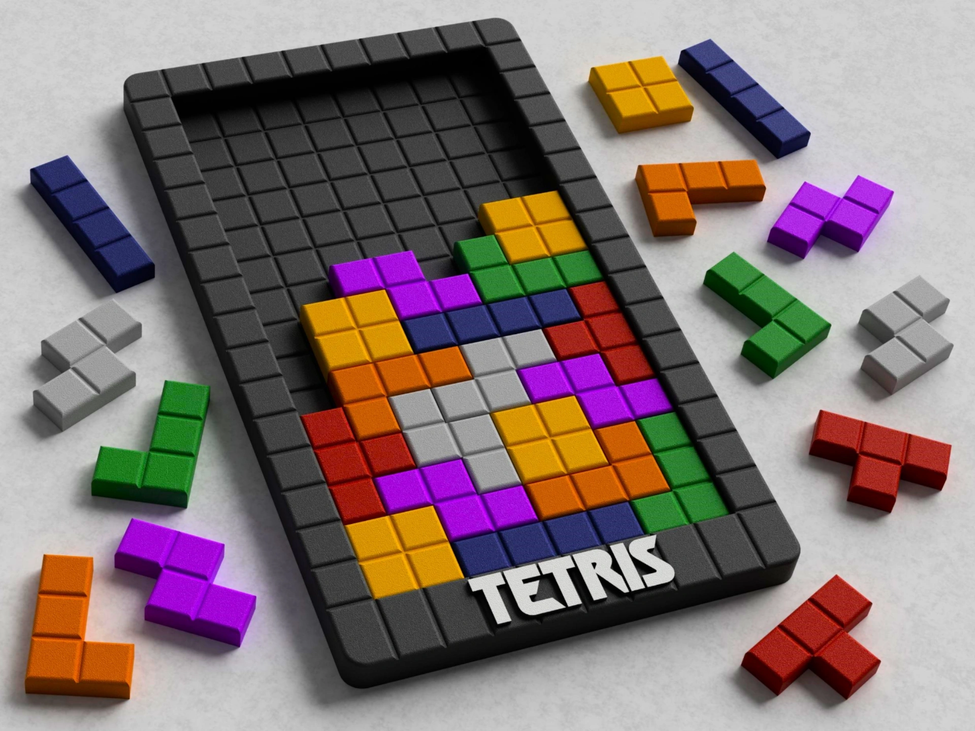 Tetris puzzle 来自 Vejstrk - MakerWorld