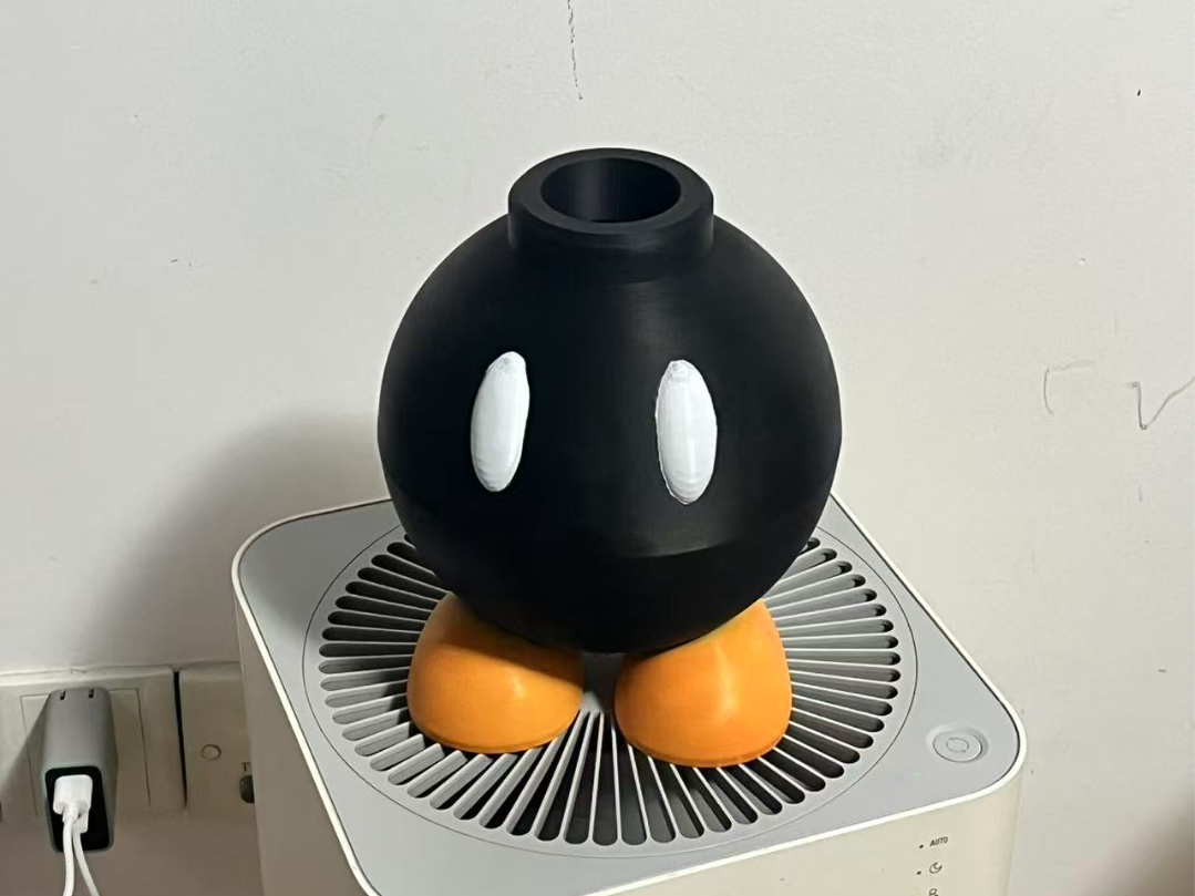 马力欧BOM-OMB炸弹人纸巾盒（卷纸版 来自 kira爱捣鼓 - MakerWorld