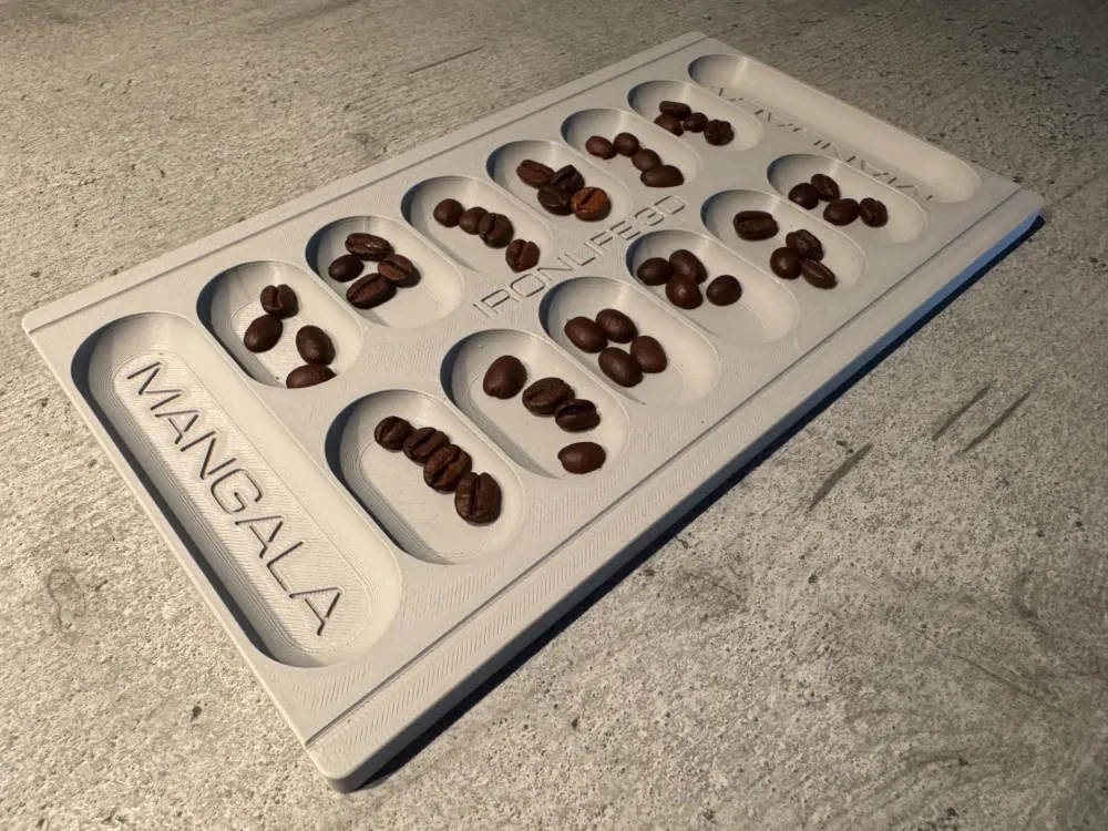 曼卡拉（Mangala）策略益智游戏 - 免费 3D 打印模型 - MakerWorld