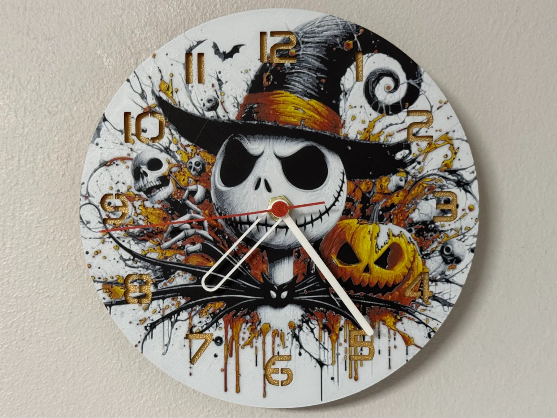 wall / desk clock Jack Skellington HueForge 二次创作 - 来自 cP3D - MakerWorld