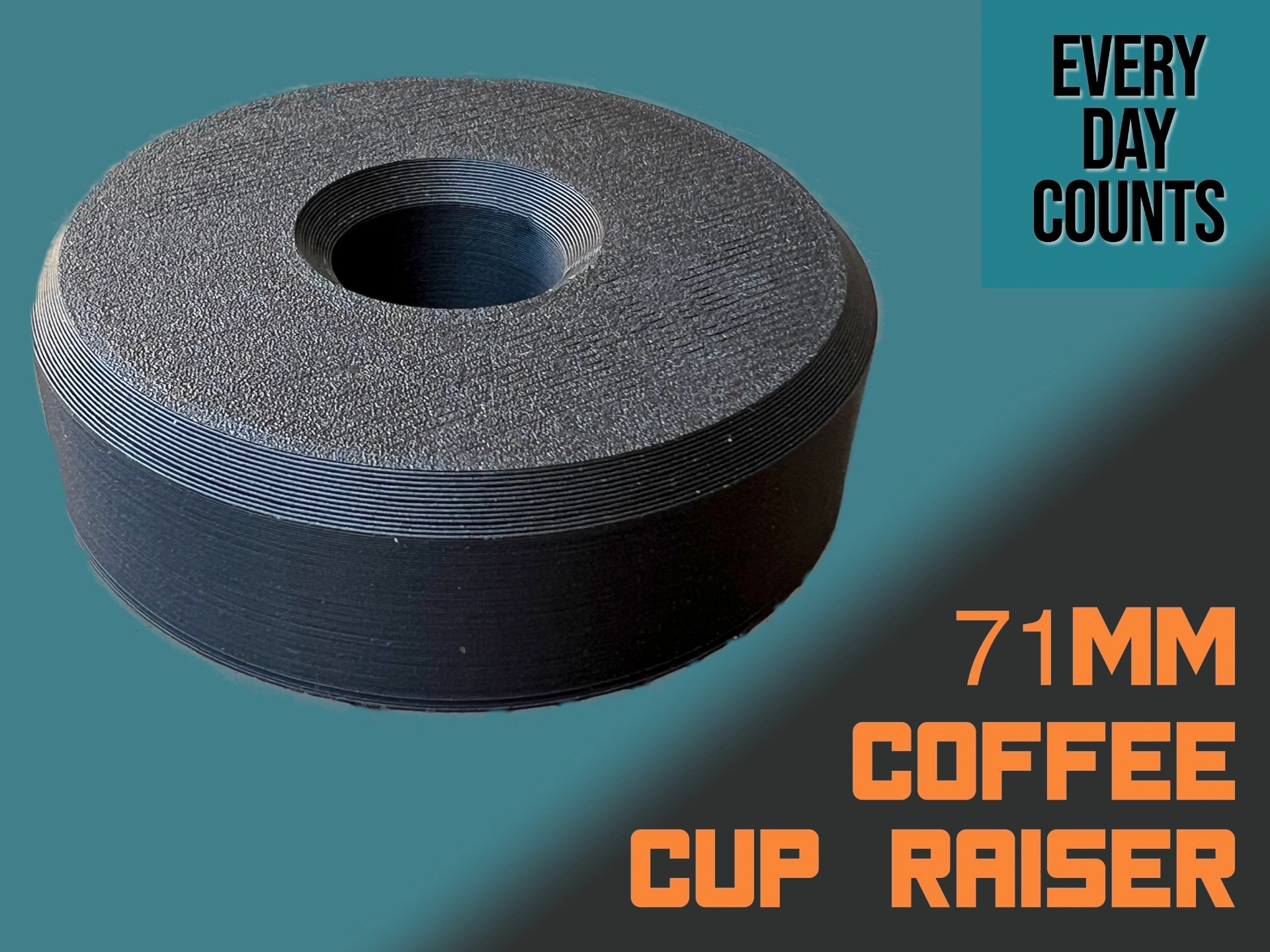 Coffee cup risers for car cup holders - 71mm 来自 Every Day Counts ...