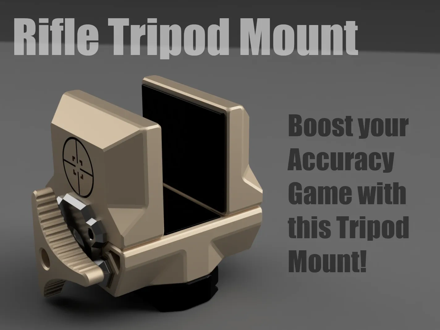 Rifle Tripod Mount 来自 JAM3D | Joel Macário MakerWorld：免费下载 3D 模型