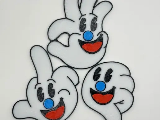 Happy Hand Magnets 来自 BatChips - MakerWorld
