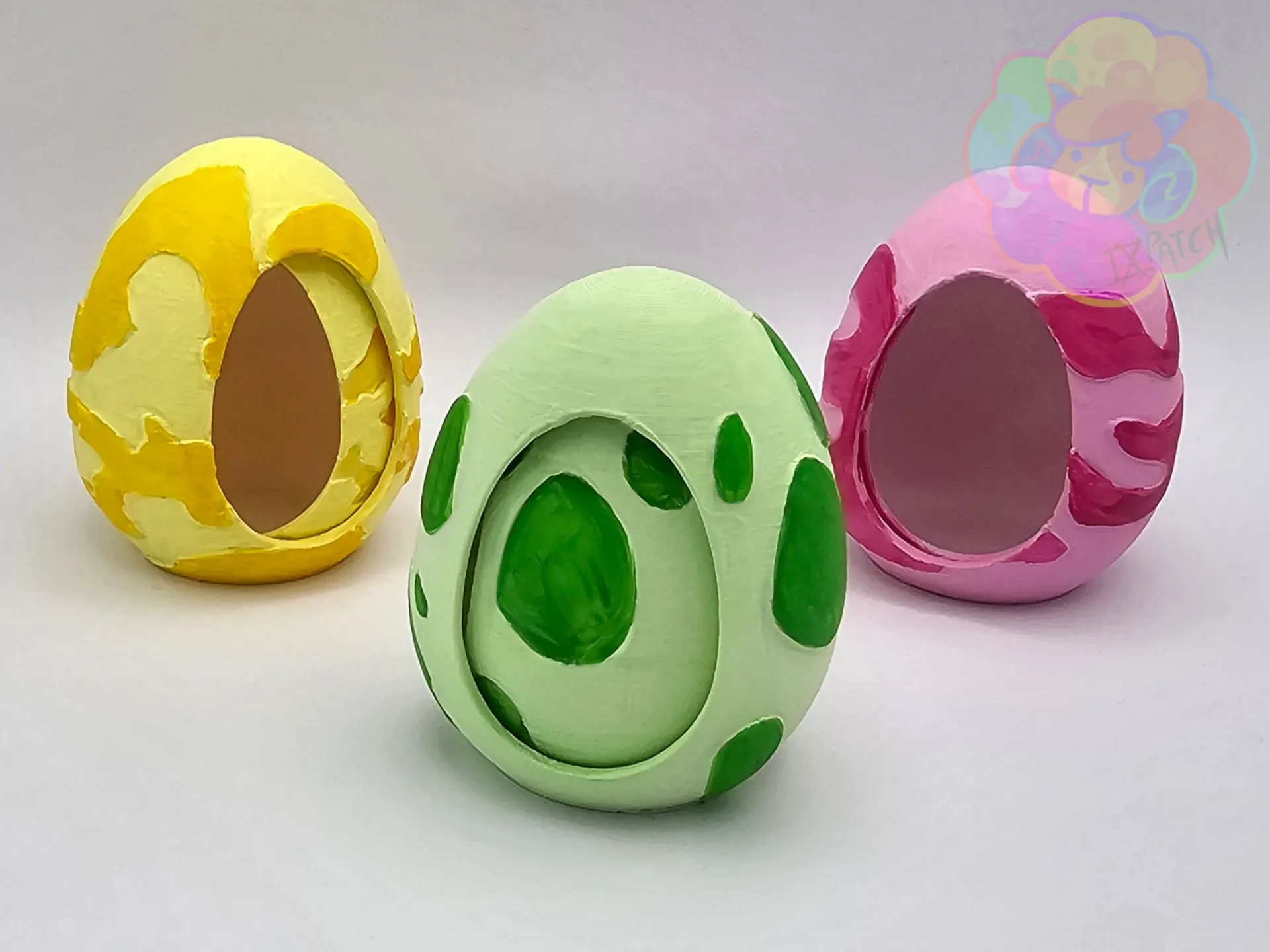 蛋形盒子 - 精灵宝可梦GO风格 (一体打印) 来自 IXPatch - MakerWorld