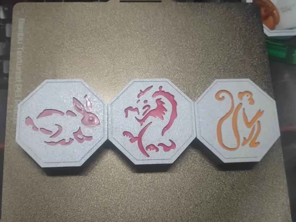 十二生肖符咒 - 免费 3D 打印模型 - MakerWorld