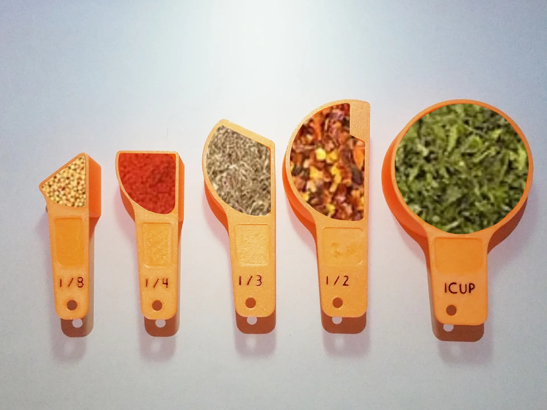 Visual Fraction Measuring Cups - Angled 来自 N426 - MakerWorld