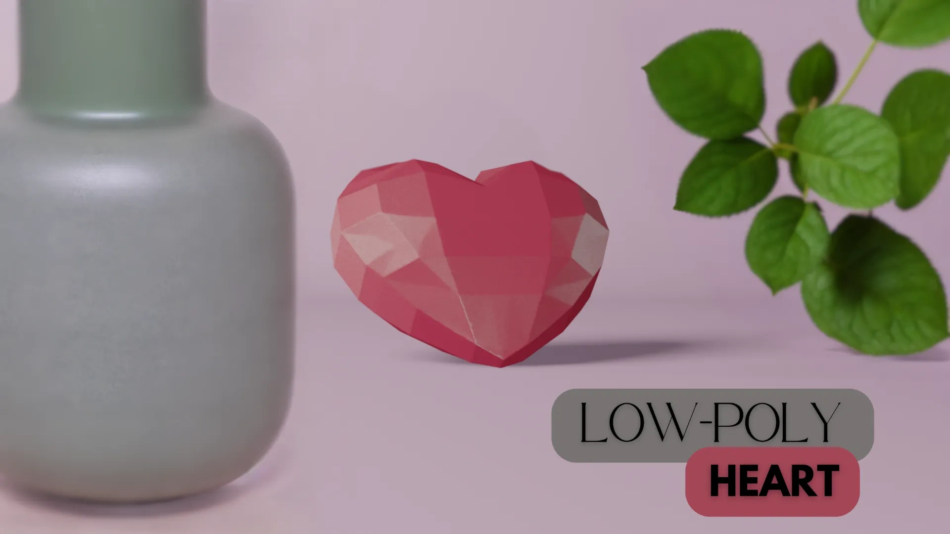 低多边形爱心 来自 Quickers - MakerWorld