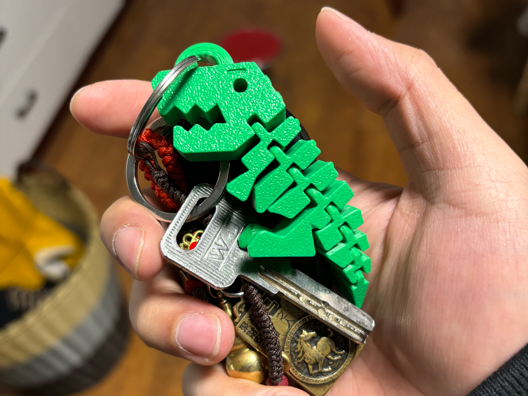 T-Rex Key Chain 可活动小恐龙钥匙扣 二次创作 - 来自 GT1 - MakerWorld